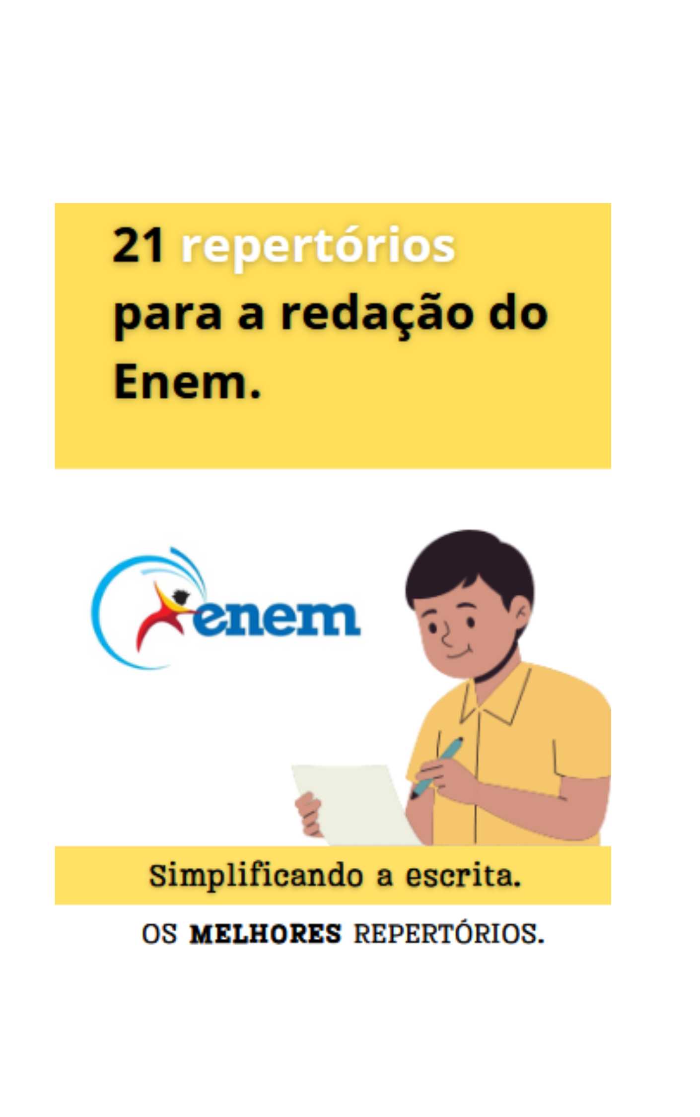 21 repertórios para a redação do Enem - Helen Alencar Rebouças | Ho...