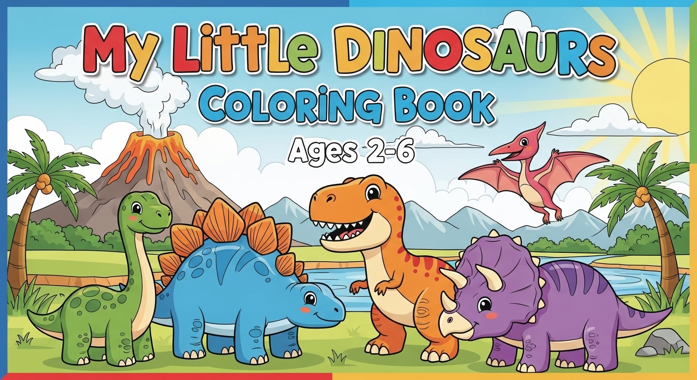 Coloring Book - My Little Dinosaur 🦖 - Daniel Diaz Espitia | Hotmart
