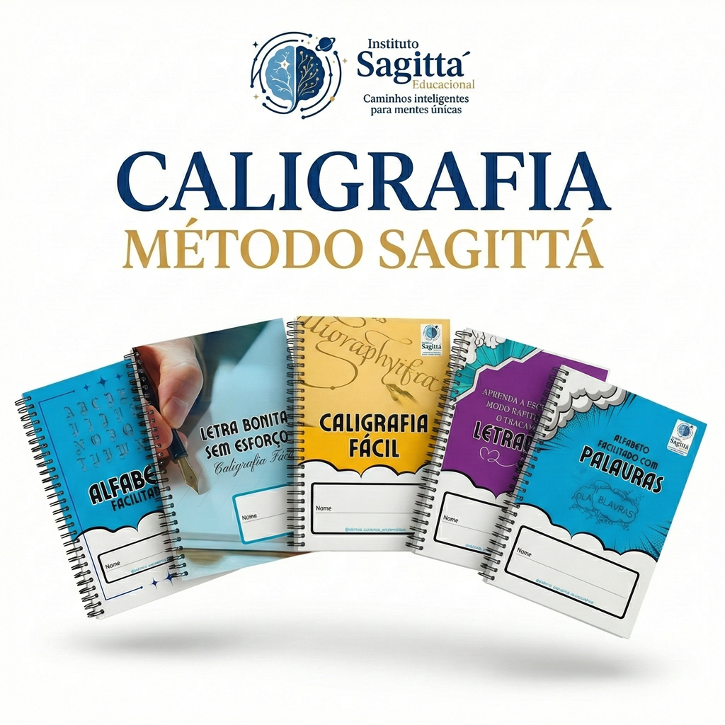 Kit Caligrafia Prática - Método Sagitta (5 Volumes) - Instuto Sagit...