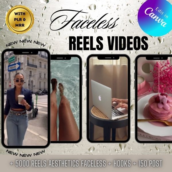 Mega Packs + 6000 Reels Faceless + Bonus Post + Bonus Stories Plr Mrr