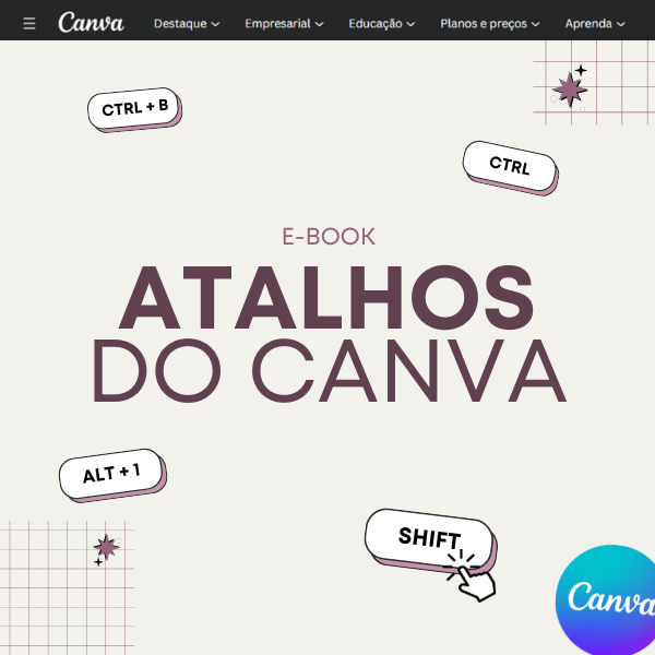 E-book + 70 Atalhos do Canva - Anna Lídia | Hotmart