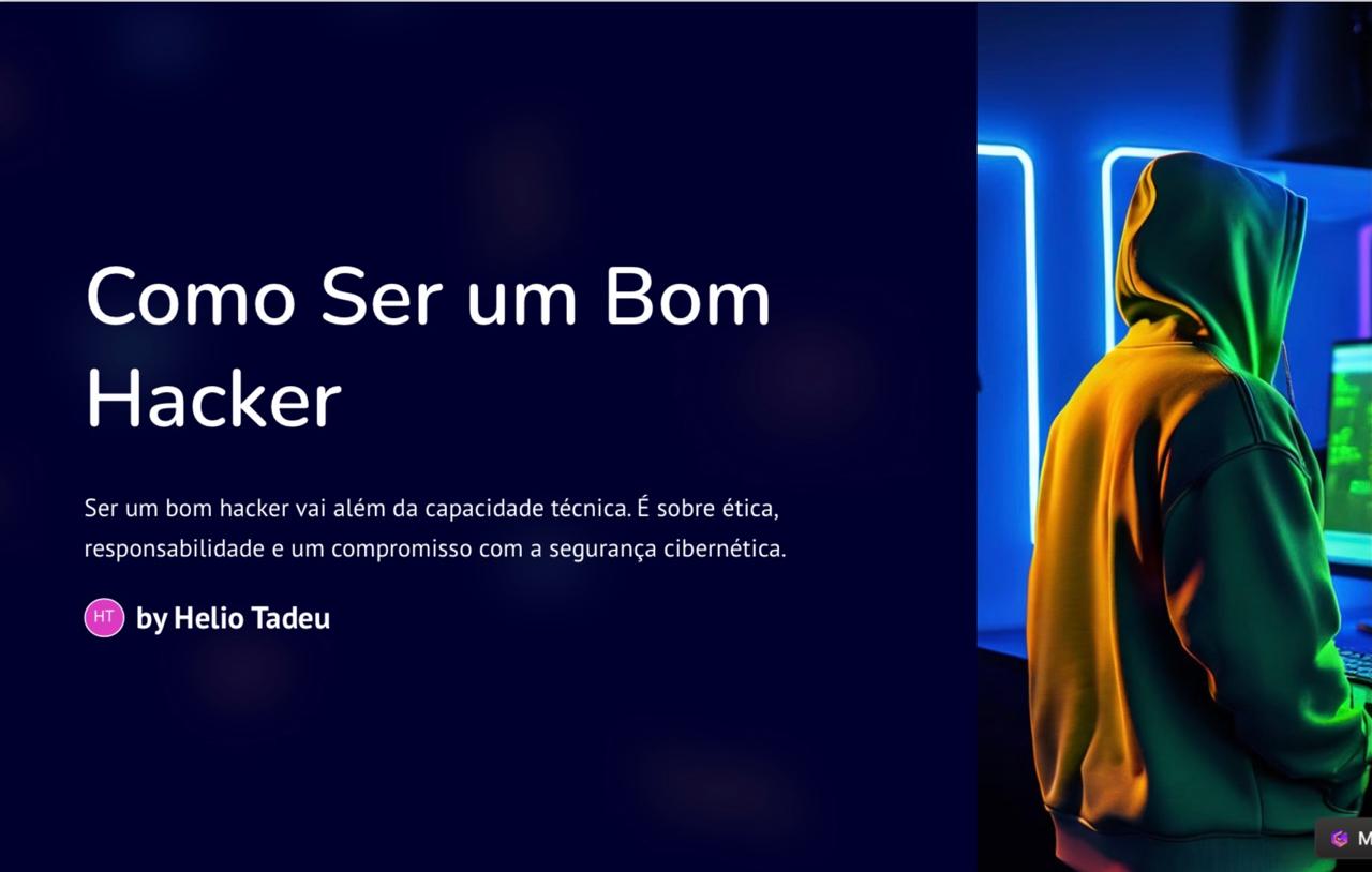 como ser um bom hacker - helio tadeu de siqueira gomes | Hotmart