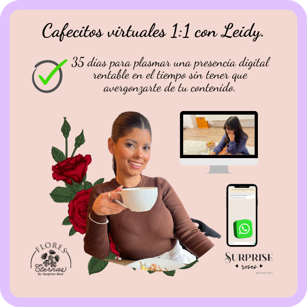 Quiero 5 sesiones 1 a 1 con Leidy para plasmar una marca digital ...