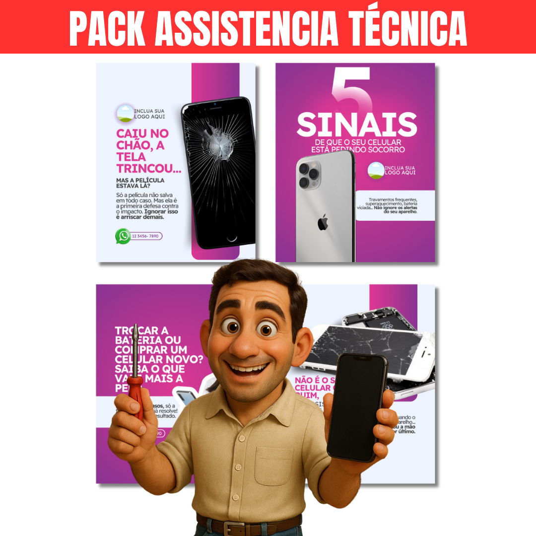 Pack Canva Assistência Técnica
