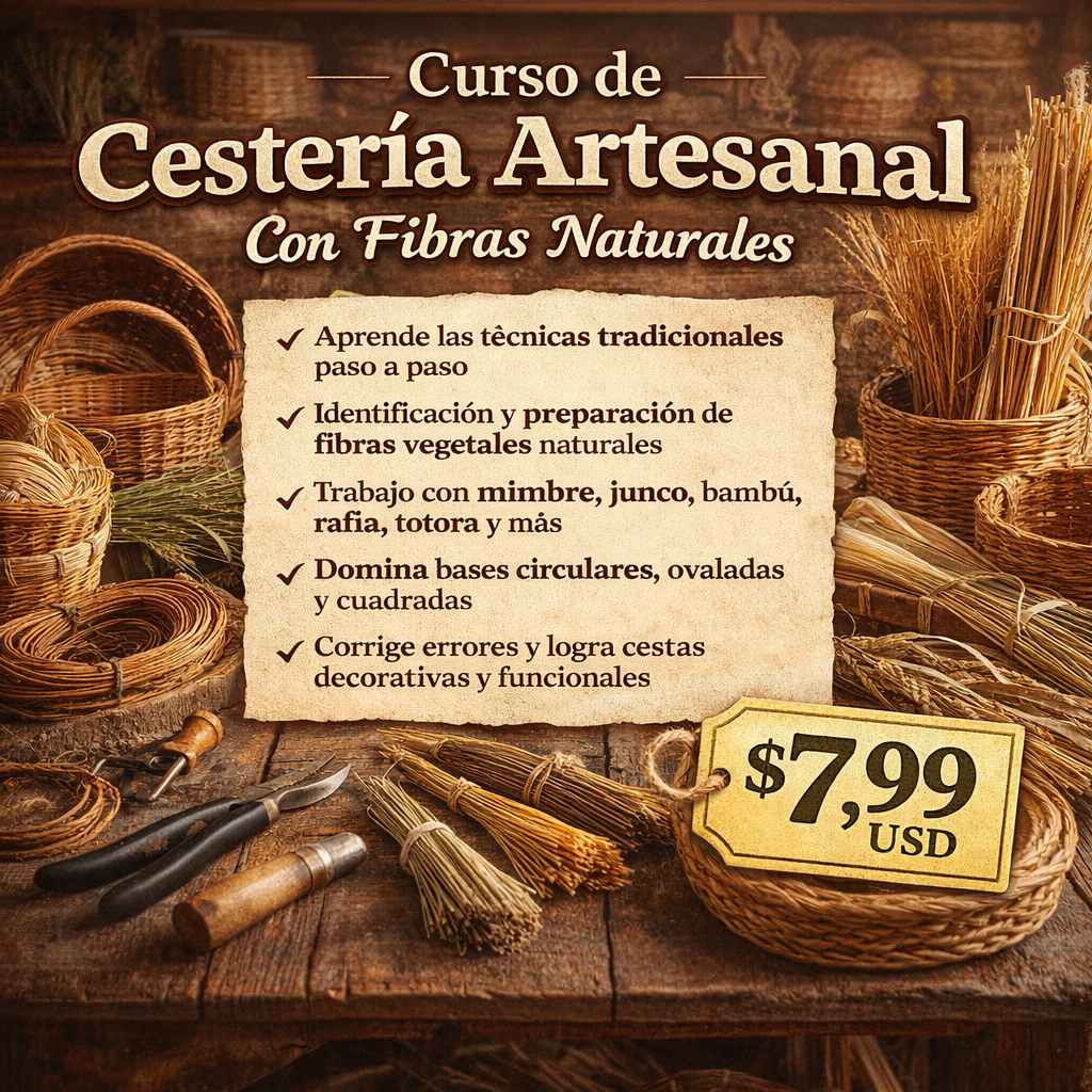 Curso de Cestería Artesanal | Hotmart