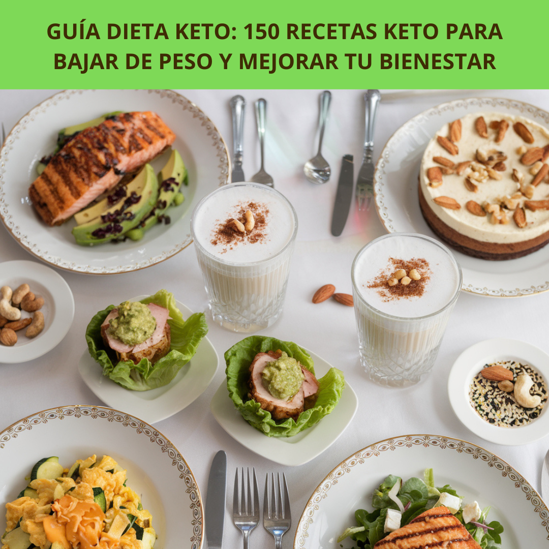 GUIA DIETA KETO: 150 RECETAS KETO PARA PERDER PESO Y MEJORAR TU BIE...