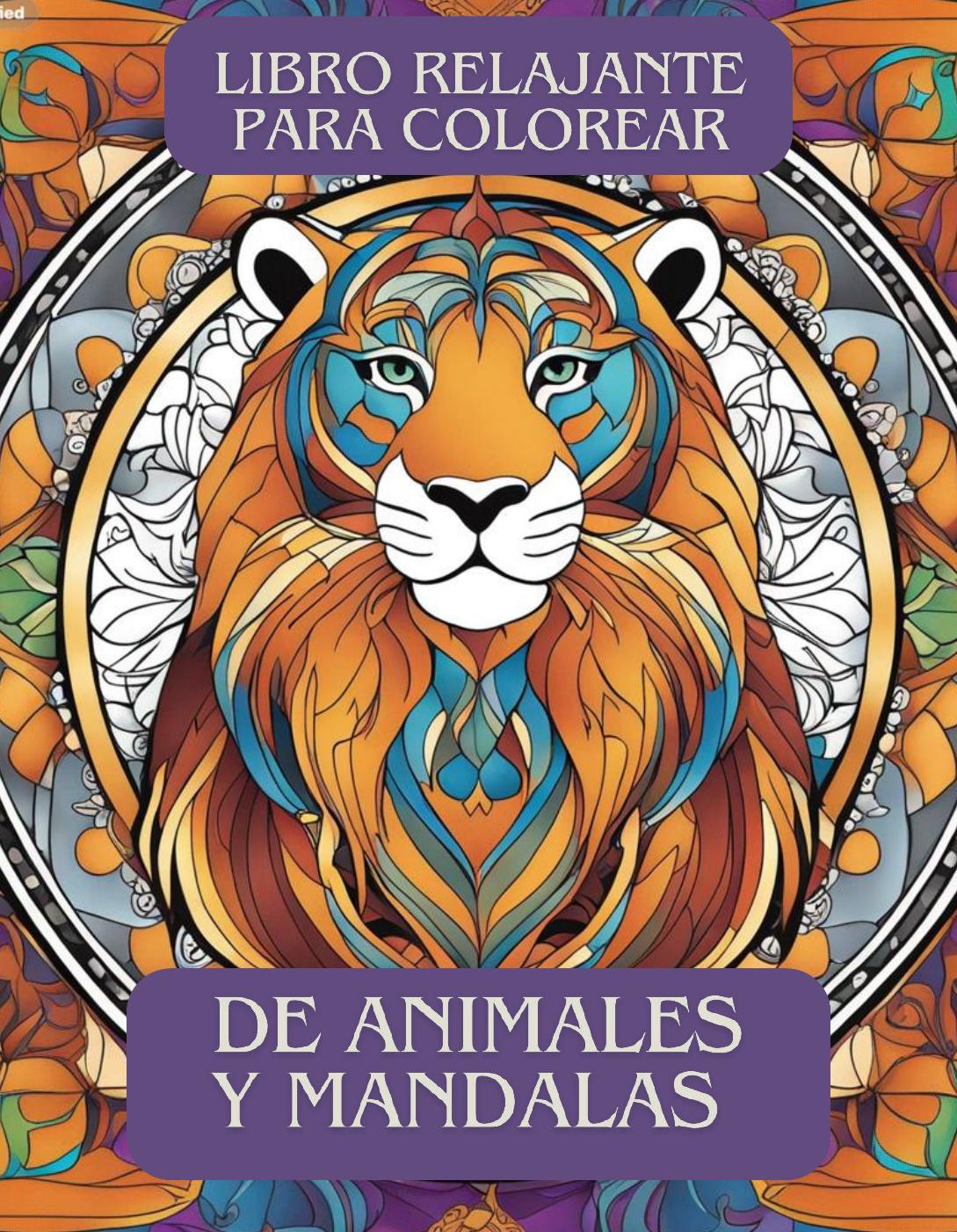 Libros para colorear de animales y mandalas relajante - Emma | Hotmart
