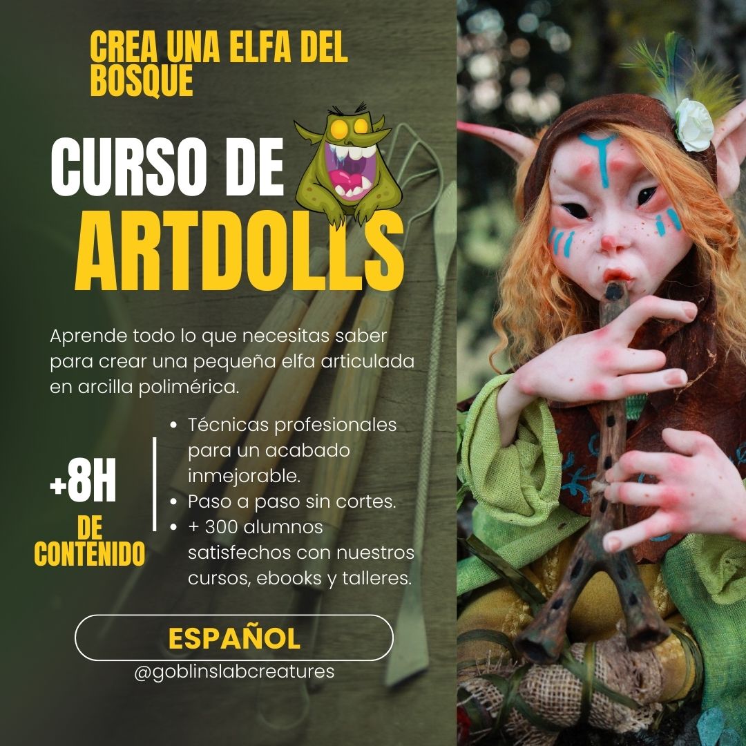 Curso de Artdolls: Cómo Crear una elfa del bosque - Goblinslab Crea...