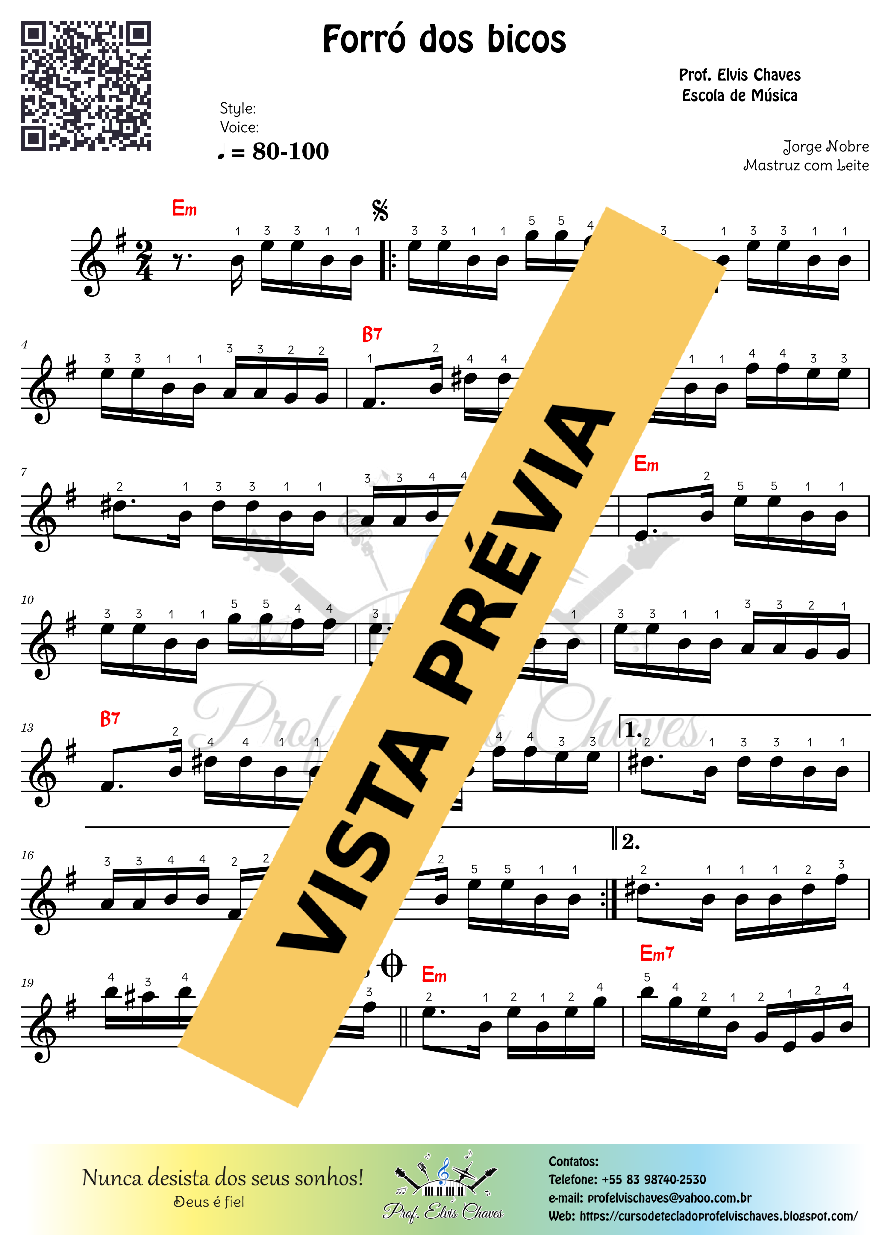 🎼 Forró dos bicos - 6684 - Mastruz com Leite - Tutorial Partitura e Teclado Fácil