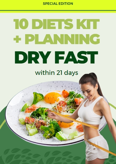 KIT 10 DIETS DRY FAST IN UP TO 21 DAYS