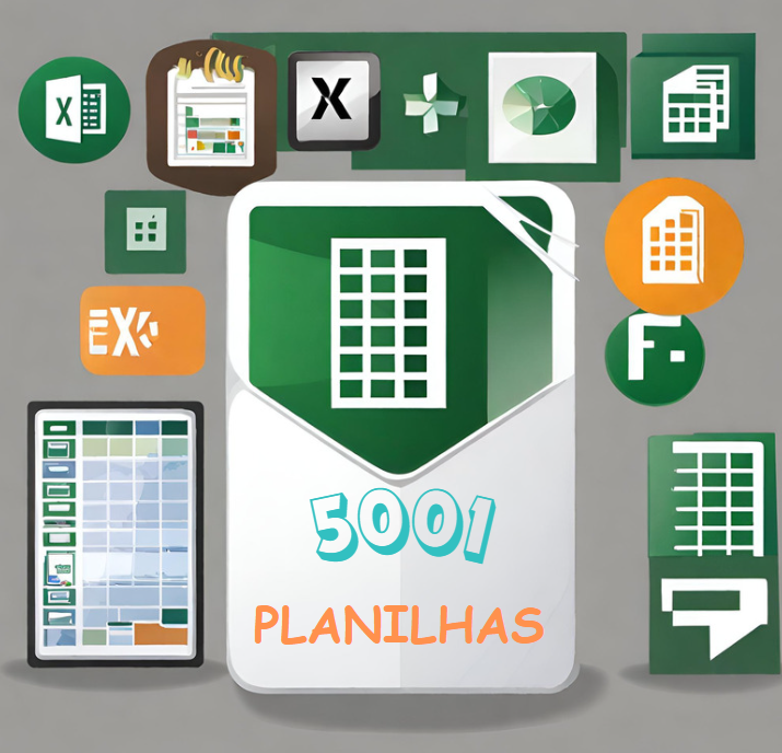 Pack com 5001 planilhas para Excel 100% Editáveis + Bônus - Leom...