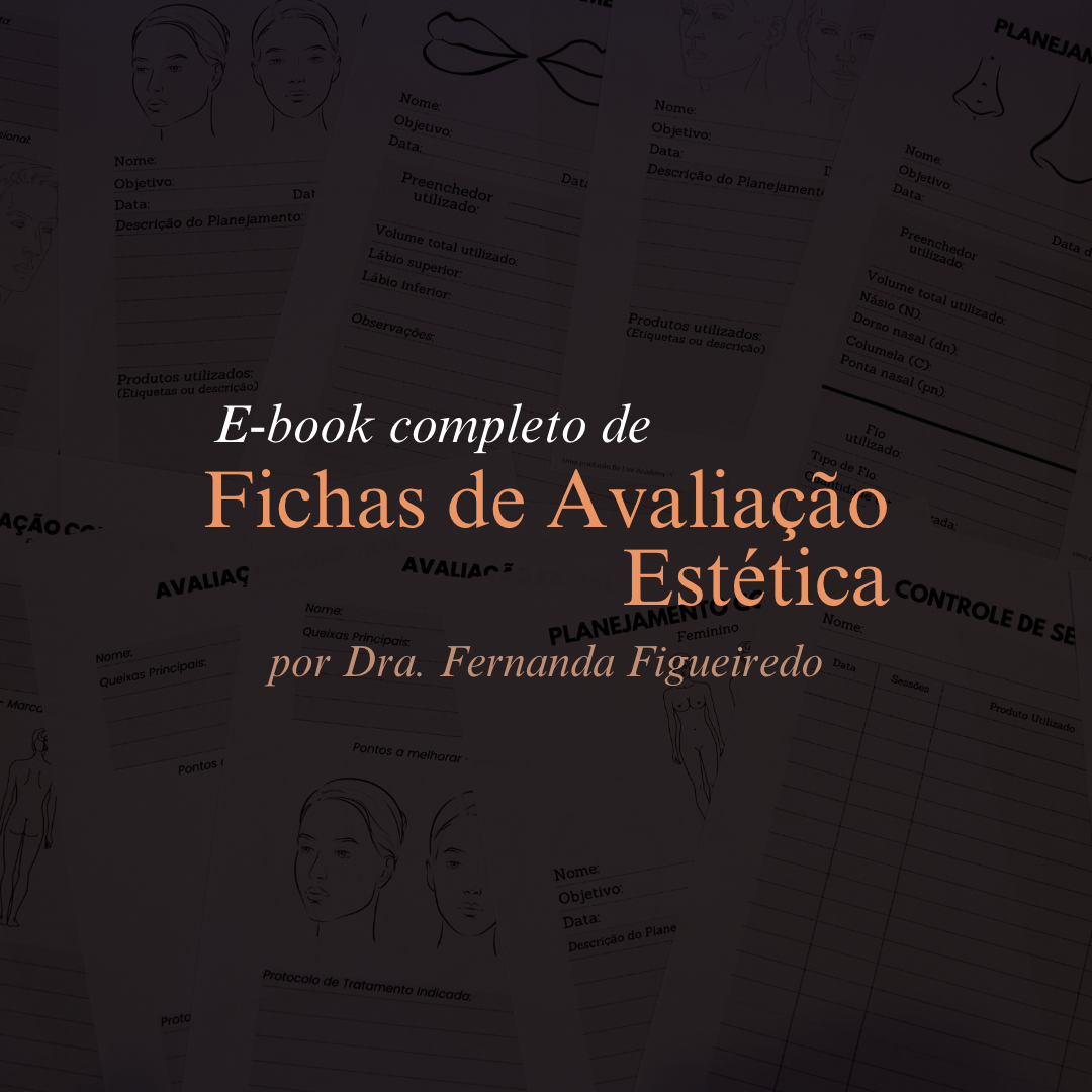 Papelaria COMPLETA de Fichas para Avaliação Estética Facial e Corpo...
