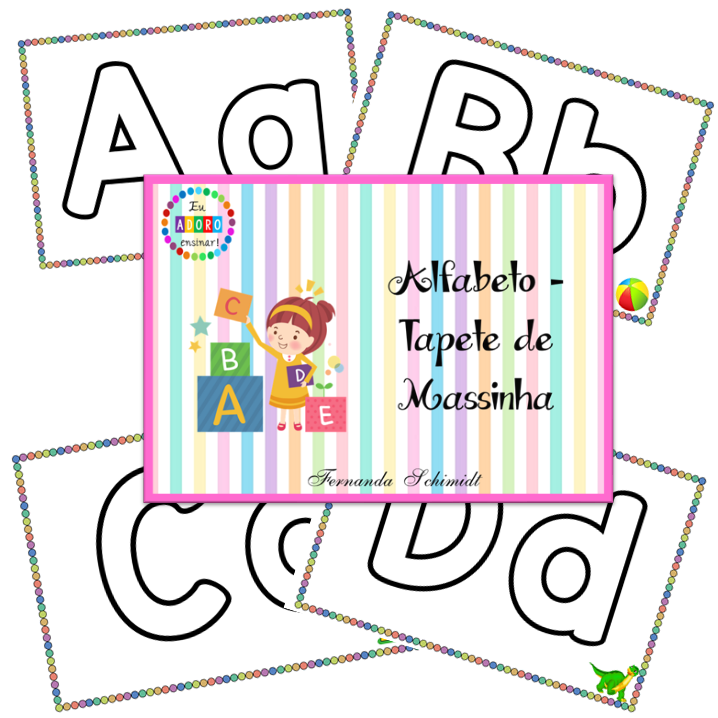 Alfabeto - Tapete de Massinha - Eu Adoro Ensinar | Hotmart