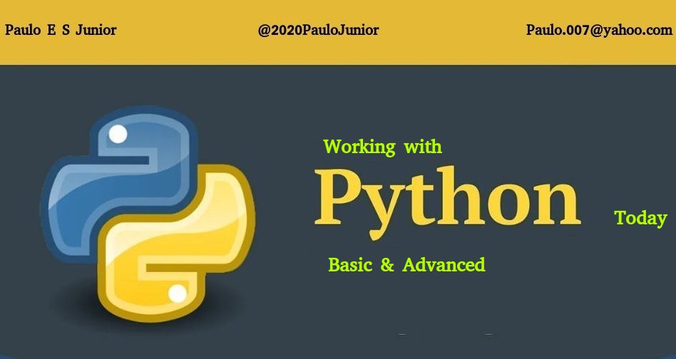 ebook Working with PYTHON Today, Basic and Advanced, PESJ
