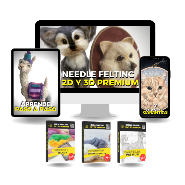 Needle Felting 2D y 3D Premium - Nataly Milagros Bustamante Panana ...