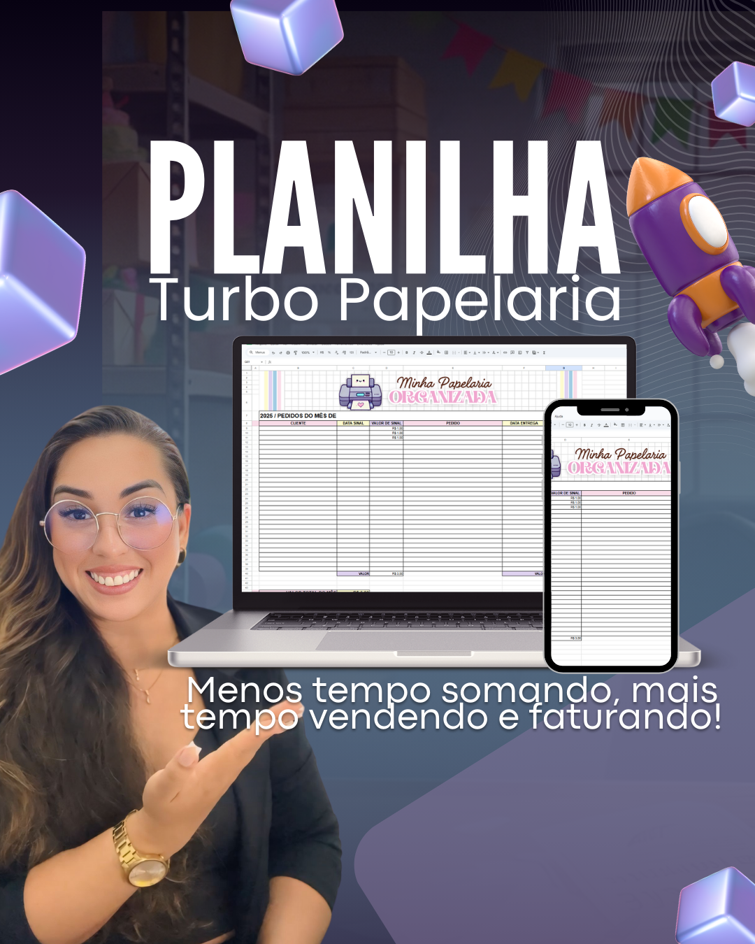 Planilha Turbo Papelaria - Rivânia Ribeiro - Rivania Ribeiro | Hotmart