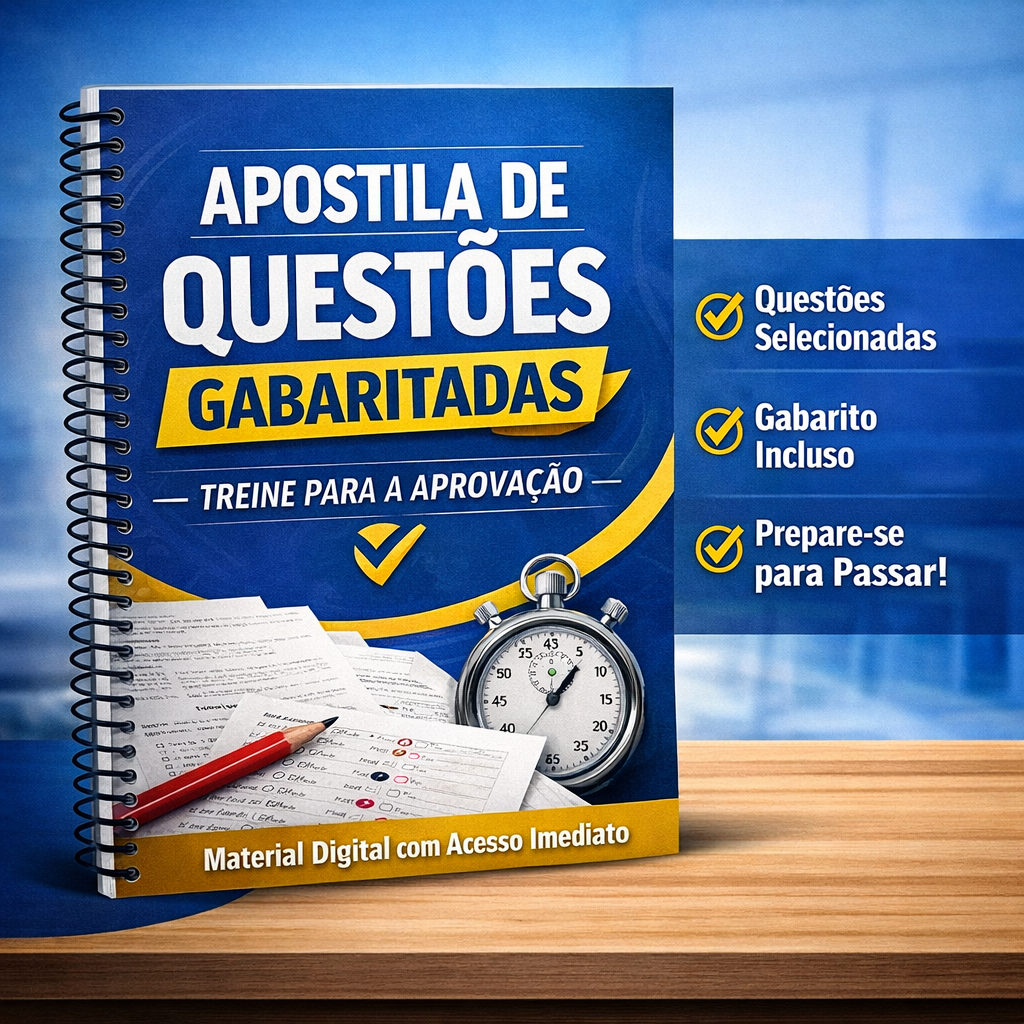 Apostila de Questões Gabaritadas – Treine para a Aprovação | Hotmart