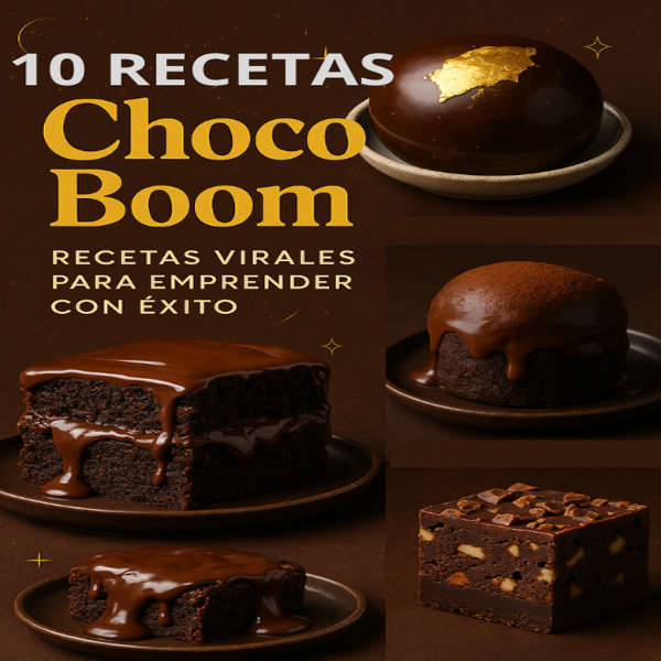 Choco Boom: 10 Recetas virales de chocolate para emprender con éxito