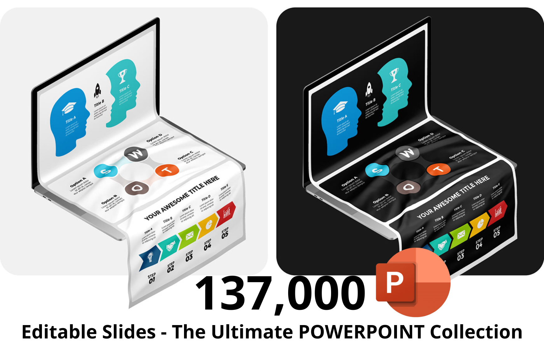 137,000 Editable Slides - The Ultimate POWERPOINT Collection