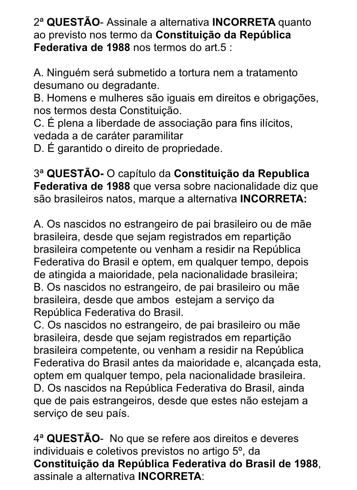 QUESTÕES CFSd 2024