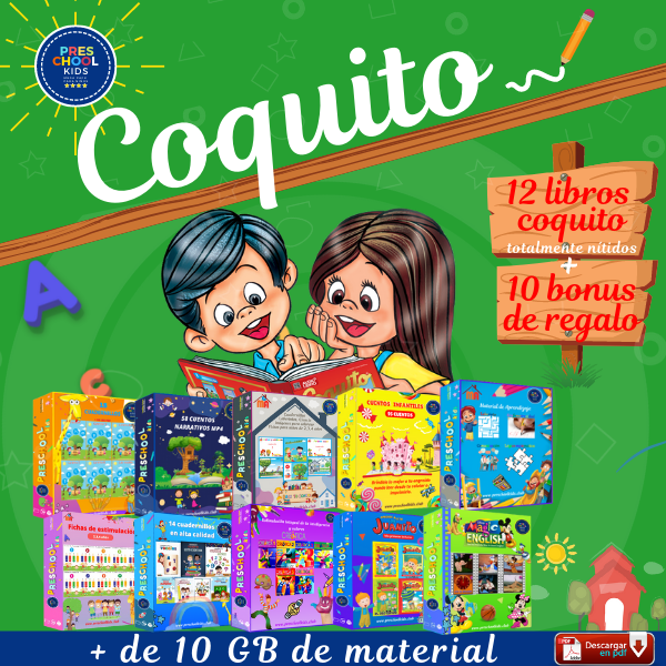 12 Libros Coquito más 10 Bonus de Regalo