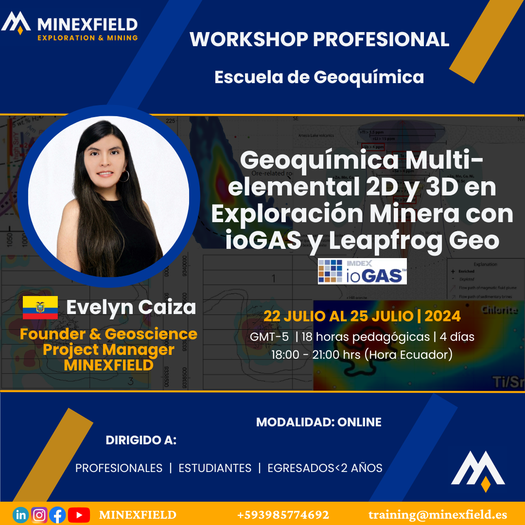 Workshop Profesional: Geoquímica Multi-elemental 2D y 3D en Exploración ...