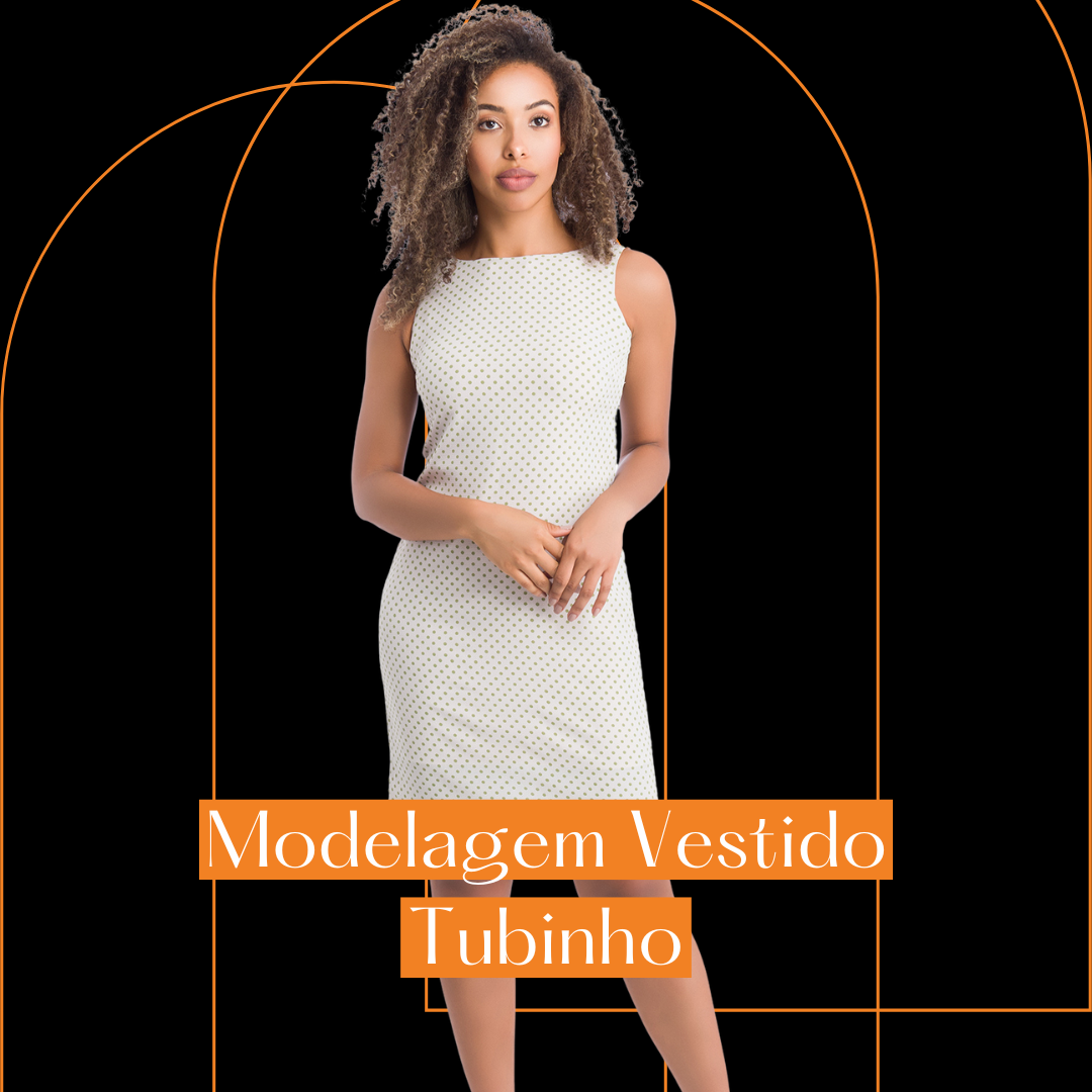 Modelagem Vestido Tubinho nos tamanhos P ao Xgg