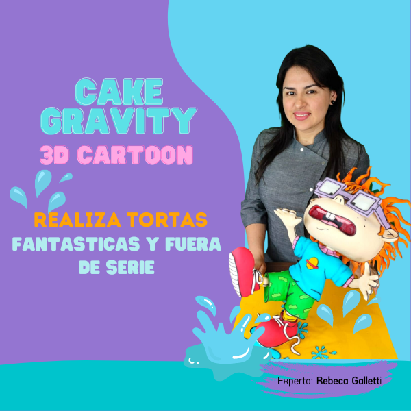 Cake Gravity 3D Cartoon - Rebeca Galletti Lezama | Hotmart