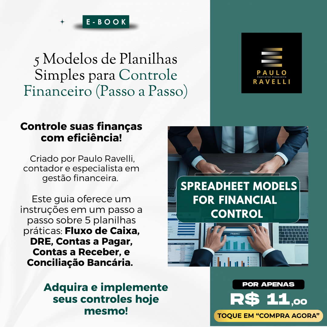 5 Modelos de Planilhas Simples para Controle Financeiro (Passo a Passo)