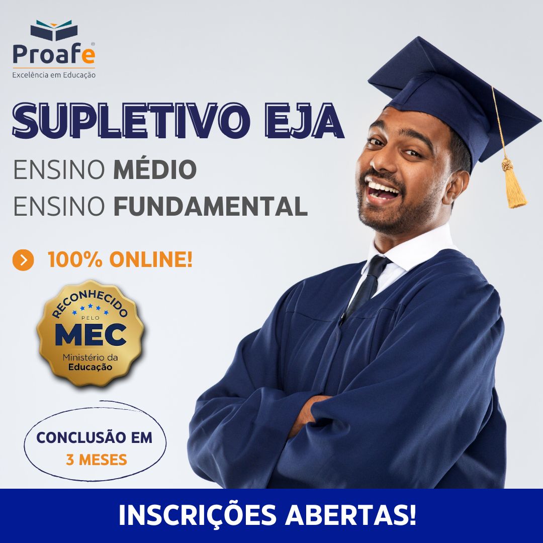 SUPLETIVO EJA 2.0 - ENSINO MÉDIO COMPLETO