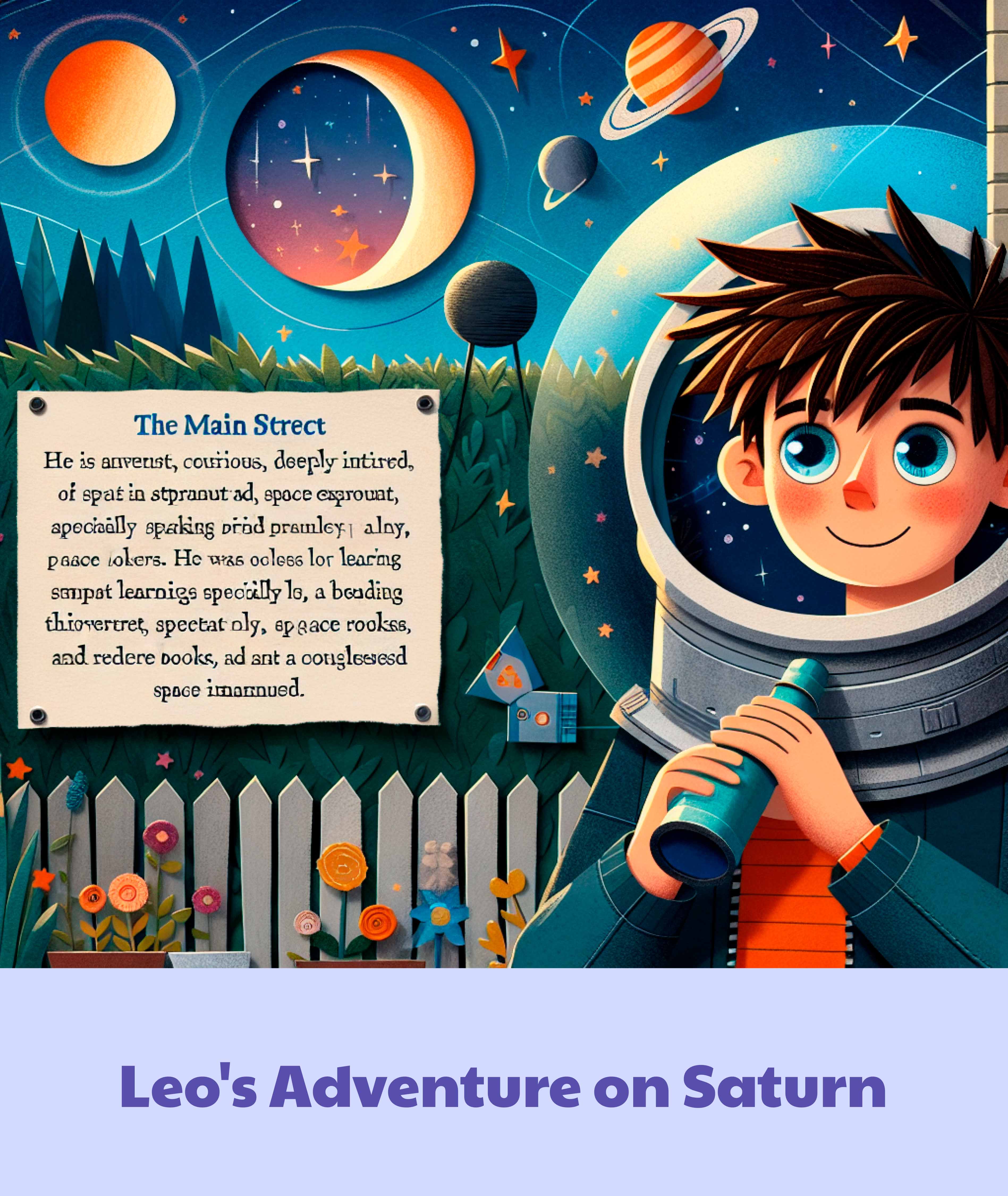 Leo's Adventure on Saturn (Children's Book Collection: Adventures in ...