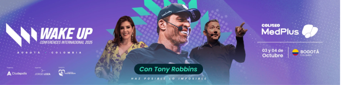 EVENTO TONY ROBBINS EN COLOMBIA - WAKEUP CONFERENCES - GREY TRAINI...