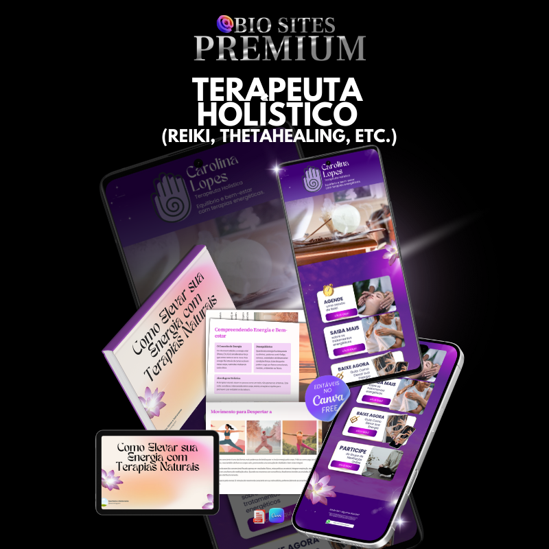 Pack BioLink Premium para Terapeuta Holístico - MC Design Feed co...