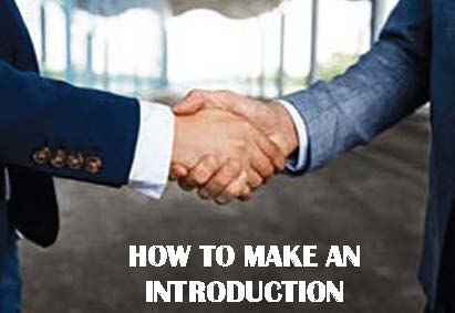 How to Make an Introduction
