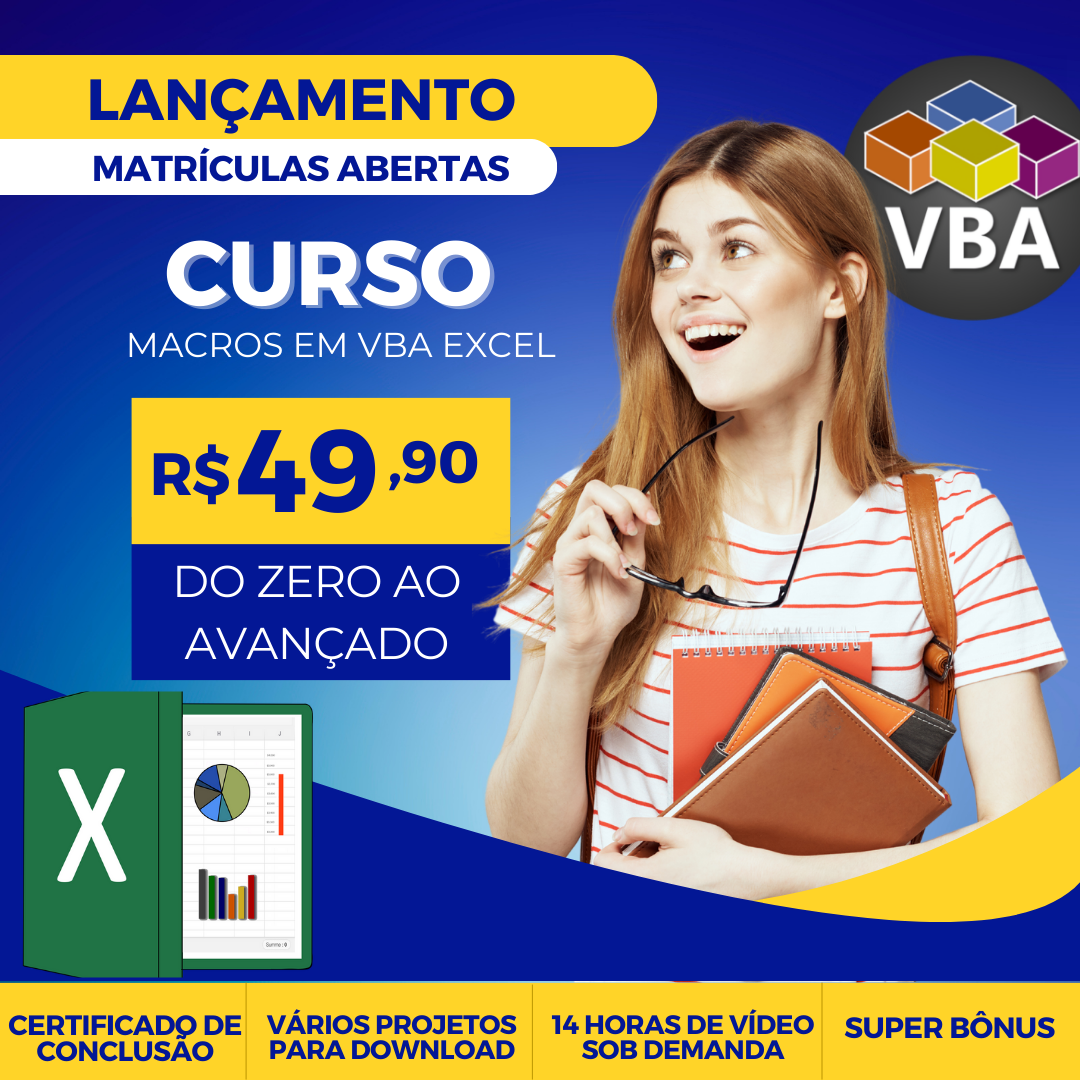 Aprenda Macros em VBA Excel de modo fácil e rápido - Alexandre Pere...