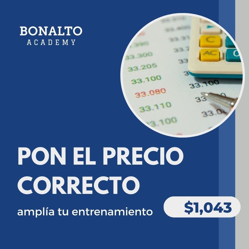 Pon el precio correcto - Bonalto Academy | Hotmart