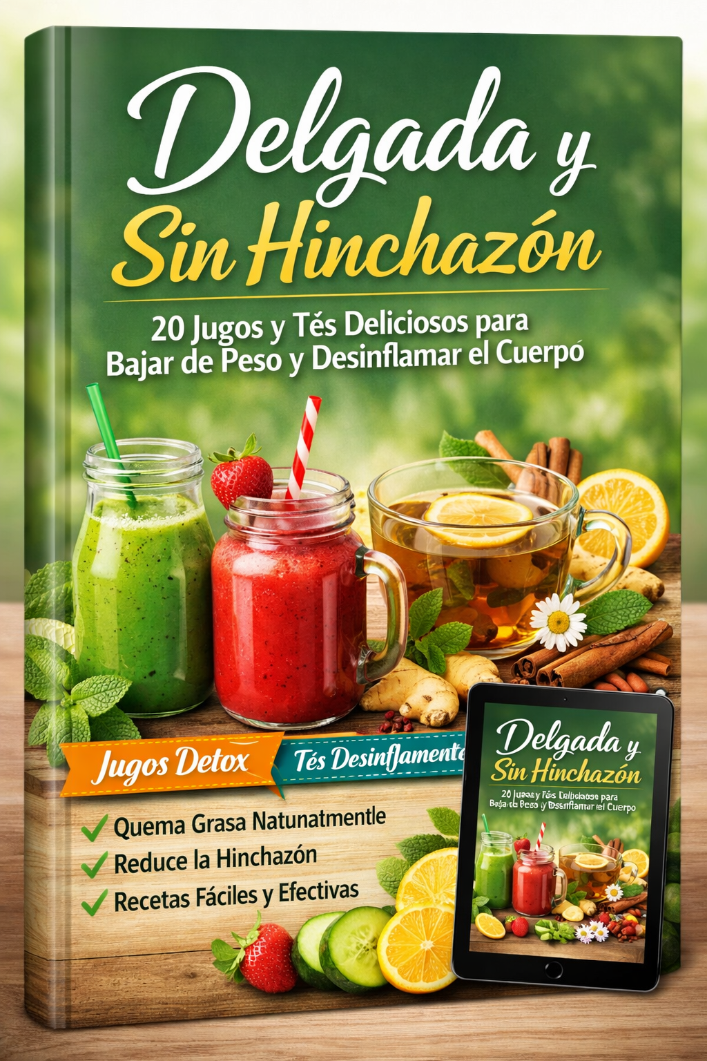 20 Jugos y Tés Deliciosos para Bajar de Peso y Desinflamar el Cuerp...
