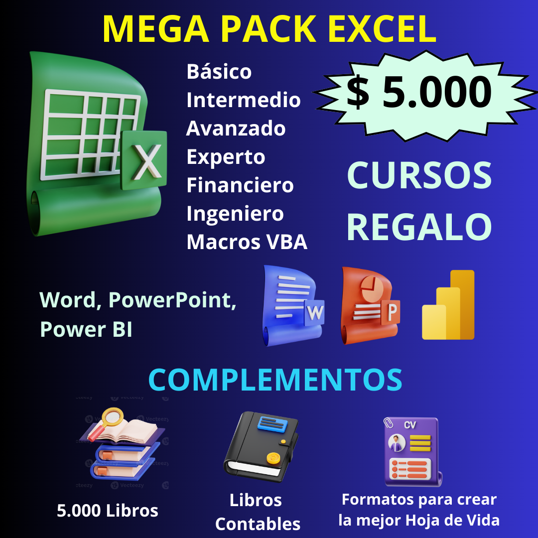MEGA PACK DE EXCEL