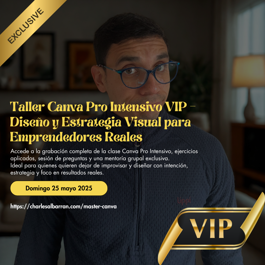 Canva Pro Intensivo VIP – Diseño y Estrategia Visual para Emprendedores Reales