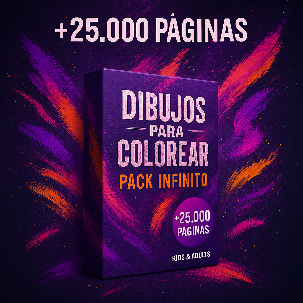 Dibujos para Colorear – Pack Infinito (+25,000 páginas con derechos...