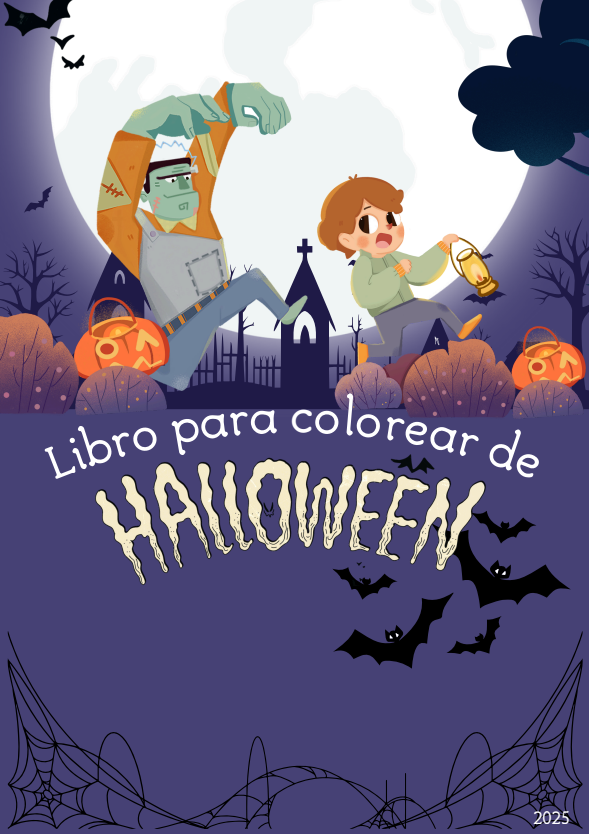 Libro de Halloween para Colorear family friendly | Hotmart