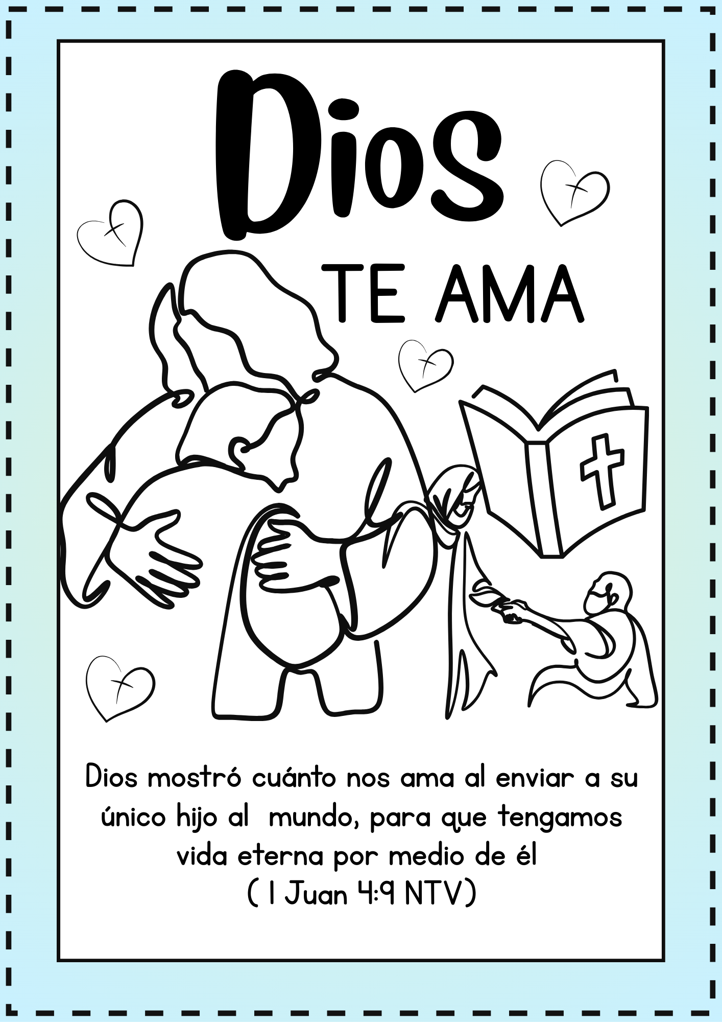 Dios, Te Ama - ColorArte con fe | Hotmart