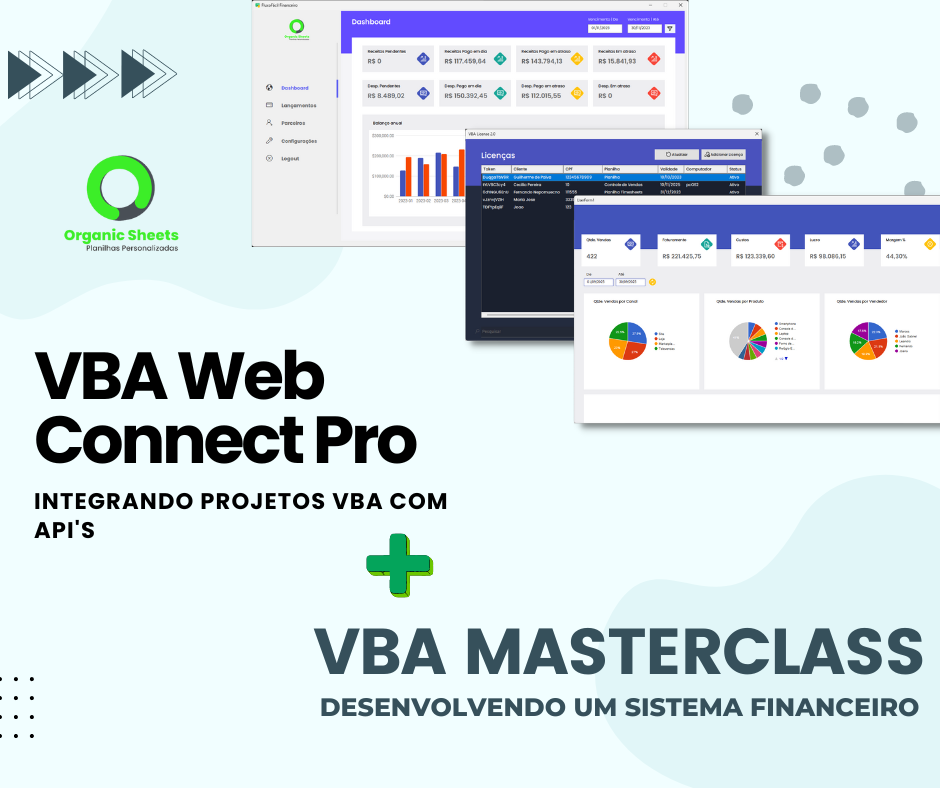 Pacote Organic Sheets: Desenvolvimento de Softwares em VBA e Integração ...