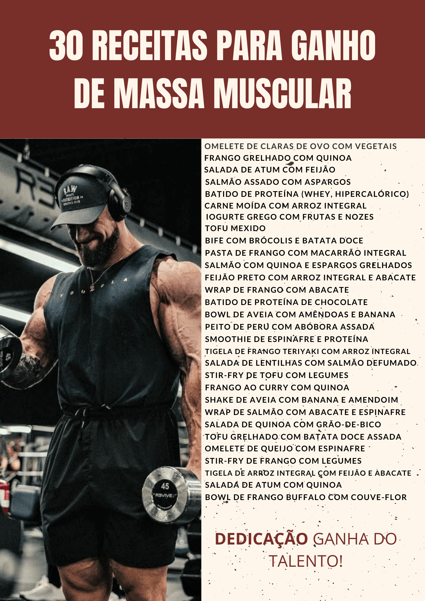 30 RECEITAS PARA GANHAR MASSA MUSCULAR - Kauã de Carvalho Miranda