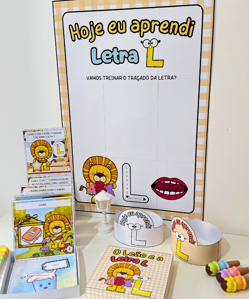 Kit História na Caixa e Cartaz Letra "L" - Atividades Pedagógicas ...
