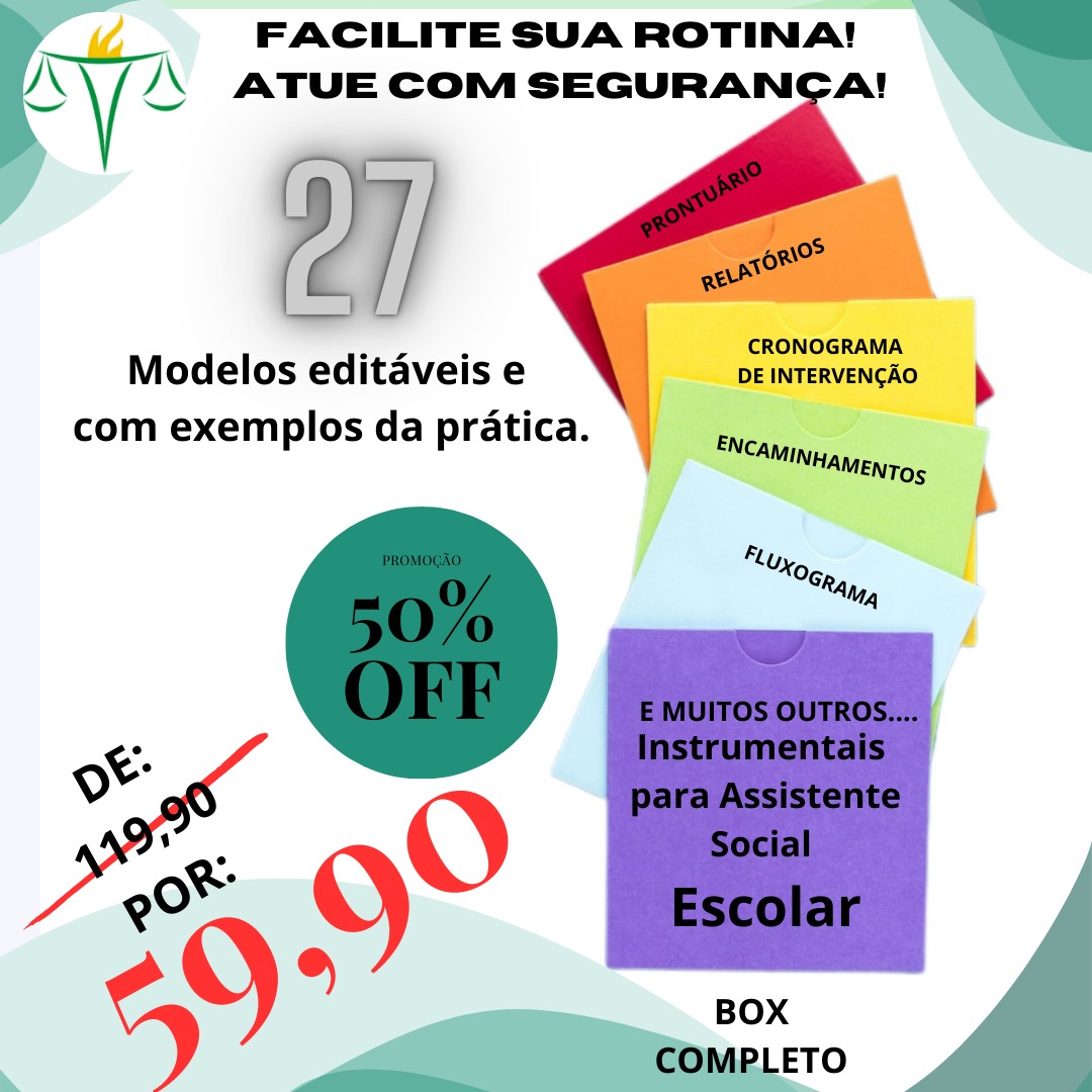 Kit Completo de Instrumentais para Assistente Social Escolar