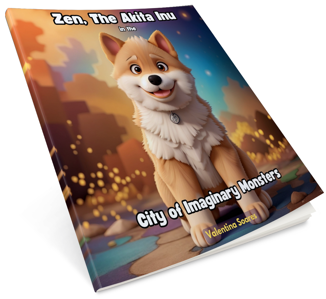 Zen The Akita Inu in the City of Imaginary Monsters