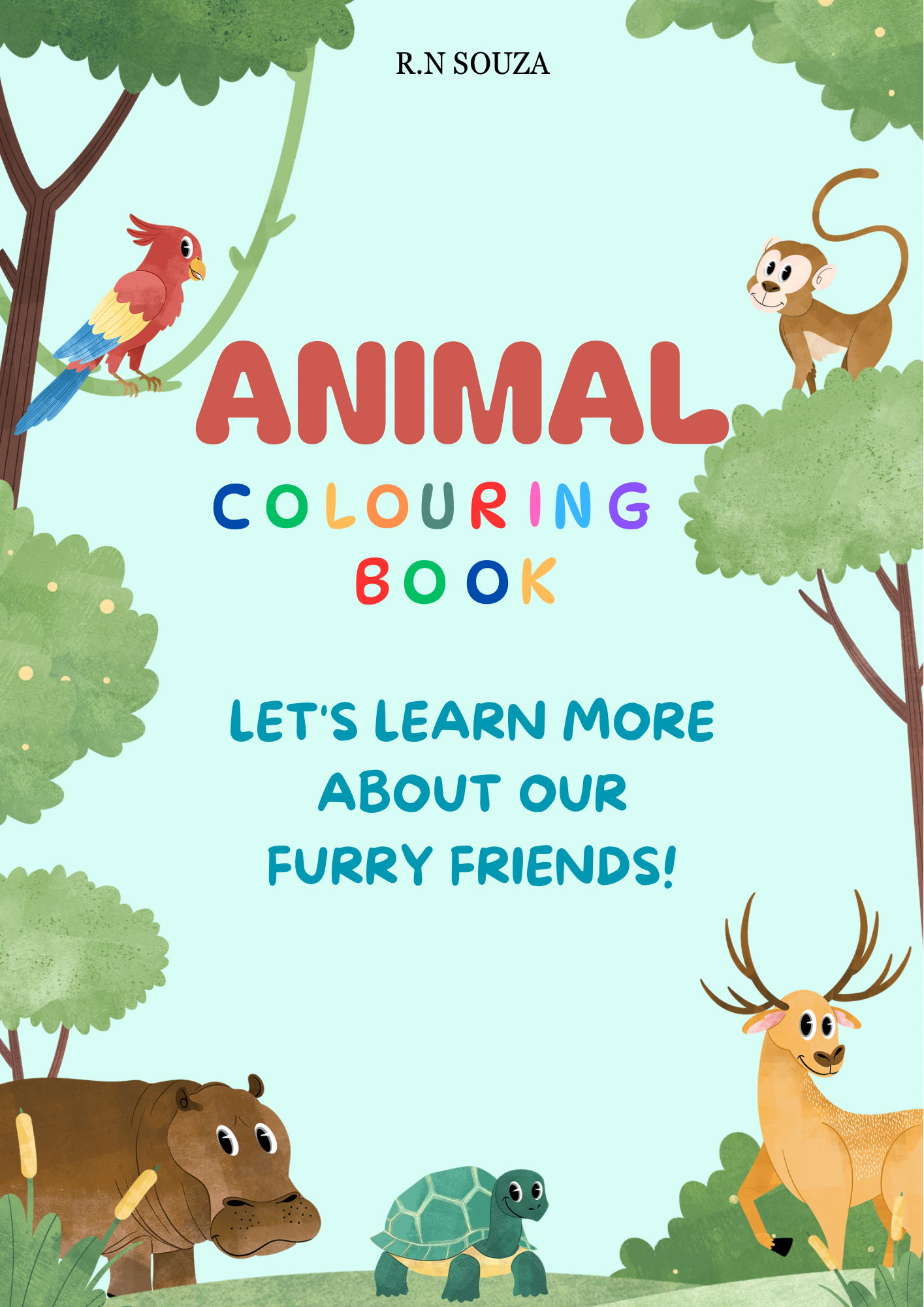 Animal Facts Colouring Book