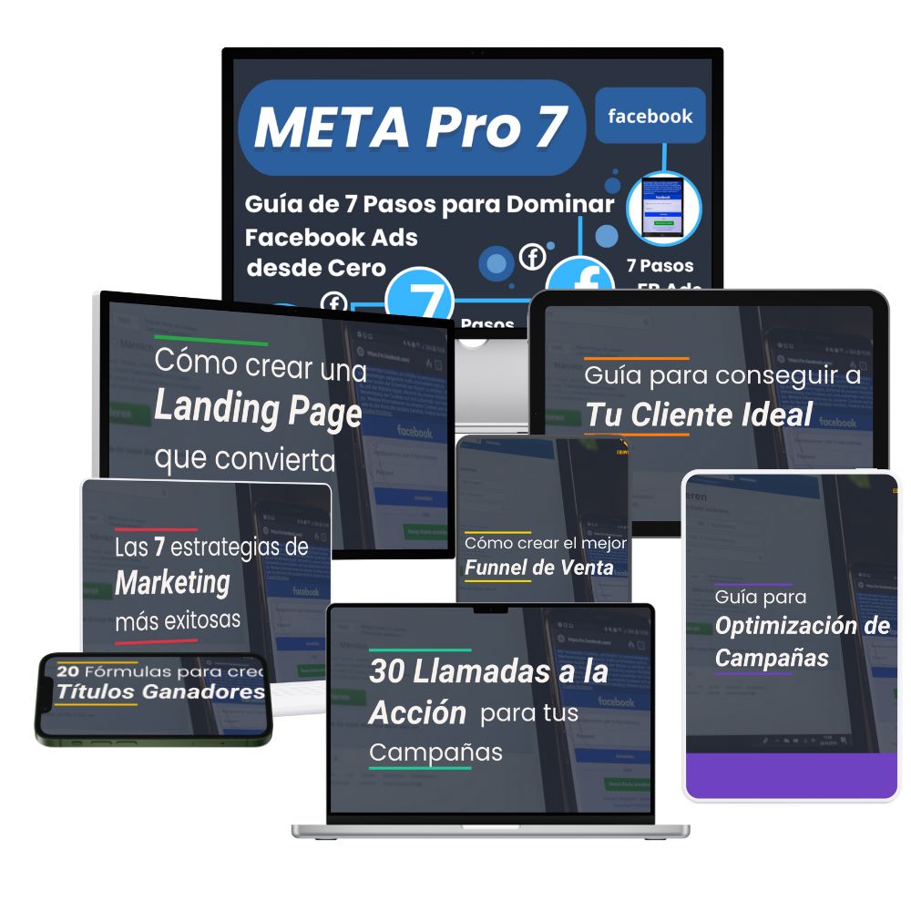 META Pro 7: Guía de 7 pasos para dominar Facebook Ads desde cero (Pack ...