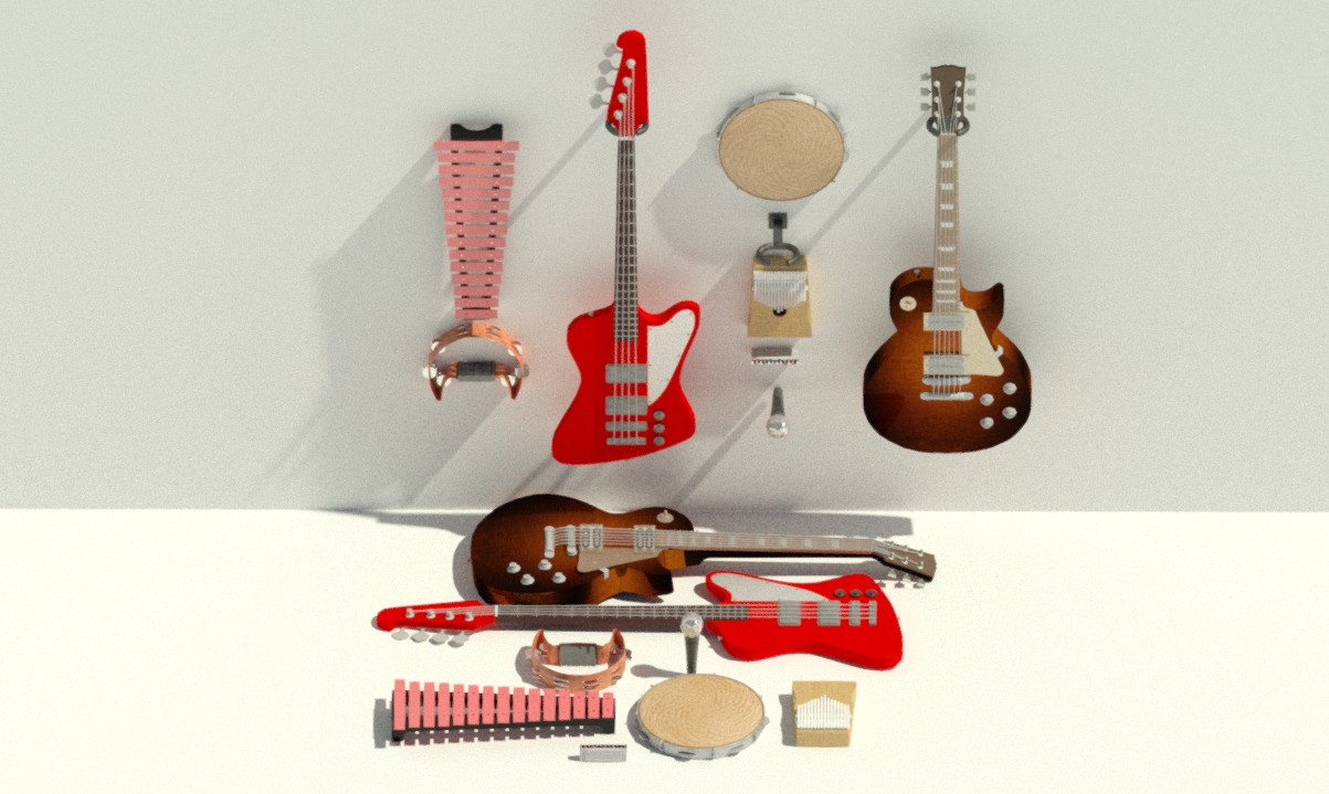 Pack de Instrumentos Musicais(Para Revit) - Pedro de Paula Quaresma...